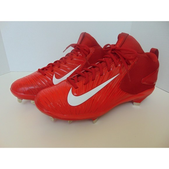 Nike | Shoes | Nike Air Max Red Football Cleats Michael Trout In Great ...